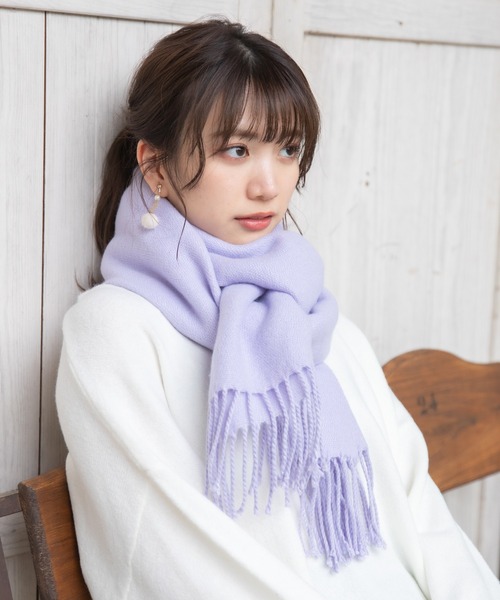 Rewde（ルゥデ）の「ﾗﾒ混ﾏﾌﾗｰ（0R18-ST03）（ストール/ショール）」 - WEAR