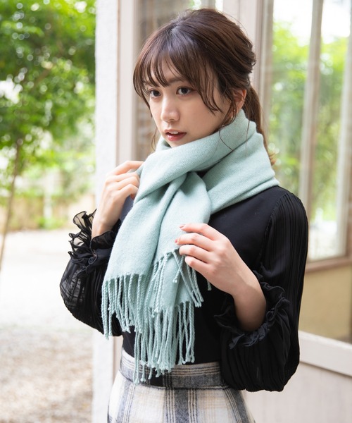 Rewde（ルゥデ）の「ﾗﾒ混ﾏﾌﾗｰ（0R18-ST03）（ストール/ショール）」 - WEAR