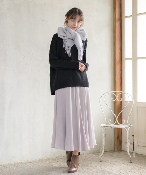 Rewde（ルゥデ）の「ﾗﾒ混ﾏﾌﾗｰ（0R18-ST03）（ストール/ショール）」 - WEAR