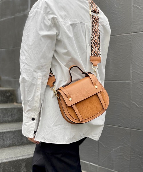 MARLON FIRENZE（マーロンフィレンツェ）の「【MARLON FIRENZE】ラウンドミニショルダーバッグ（ショルダーバッグ ...