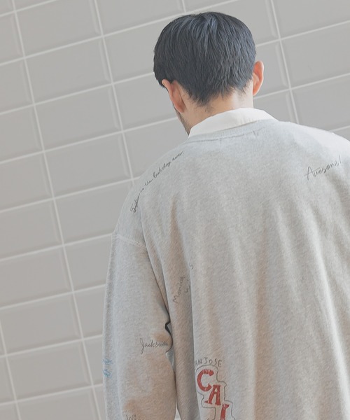 BAYFLOW（ベイフロー）の「[遊び心がかわいい]落書きプリントスウェットプルオーバー（スウェット）」 - WEAR