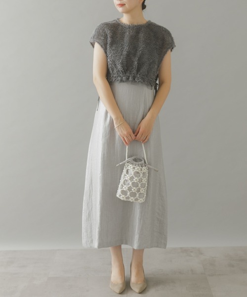 セール】kaene チュールボレロハイウエストドレス（ワンピース