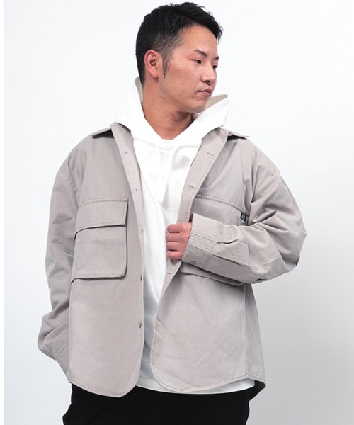 Alil（アリル）の「【Alil】ピケ＆デニム シャツブルゾン シャツジャケット 大人カジュアル（ブルゾン）」 - WEAR