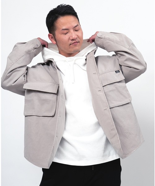 Alil（アリル）の「【Alil】ピケ＆デニム シャツブルゾン シャツジャケット 大人カジュアル（ブルゾン）」 - WEAR