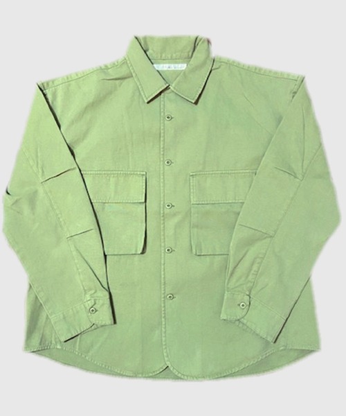 Alil（アリル）の「【Alil】ピケ＆デニム シャツブルゾン シャツジャケット 大人カジュアル（ブルゾン）」 - WEAR