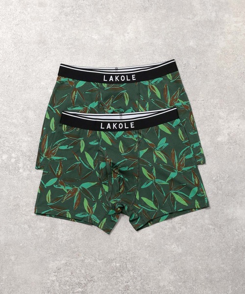 【セール】【2枚セット】コットンボタニカル柄ボクサーパンツ / 133531（ボクサーパンツ）｜LAKOLE（ラコレ）のファッション通販 - ZOZOTOWN