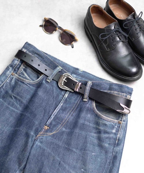 IO（イオ）（イオ）の「 CALM（カーム） MADE IN JAPAN Leather Belt（ベルト）」 - WEAR