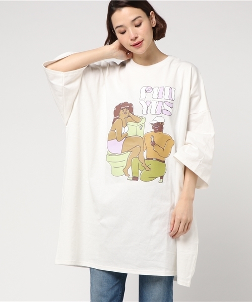 PUNYUS（プニュズ）の「トイレプニュズBIG Tシャツ（Tシャツ/カットソー）」 - WEAR