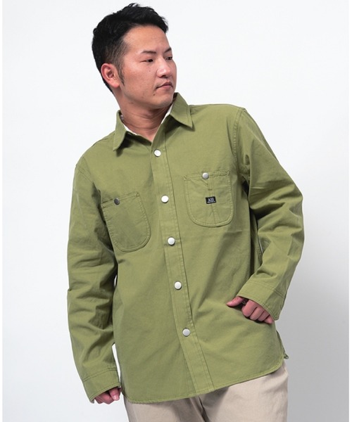 Alil（アリル）の「【Alil】ピケ＆デニム ワークシャツ 大人カジュアル（シャツ/ブラウス）」 - WEAR