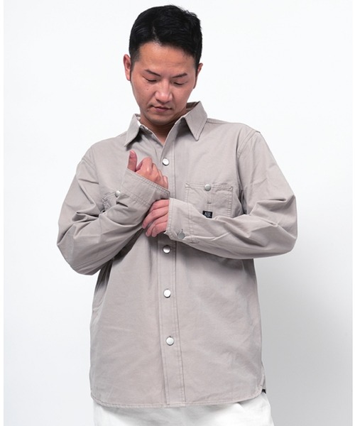 Alil（アリル）の「【Alil】ピケ＆デニム ワークシャツ 大人カジュアル（シャツ/ブラウス）」 - WEAR