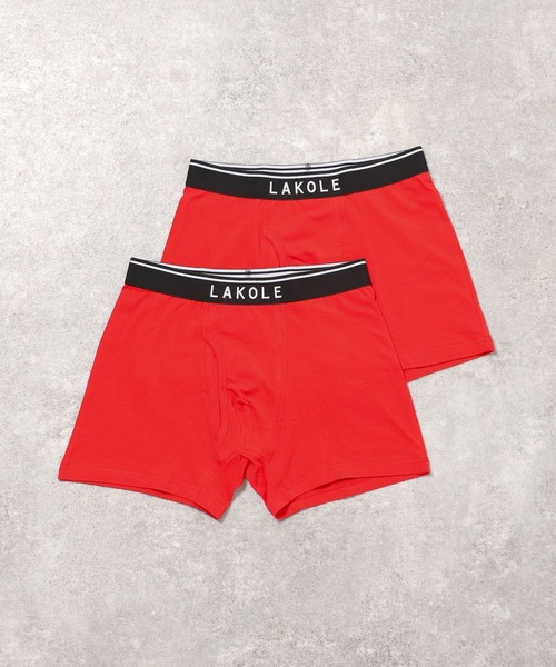 【セール】【2枚セット】プレーンロゴボクサーパンツ / 133533（ボクサーパンツ）｜LAKOLE（ラコレ）のファッション通販 - ZOZOTOWN
