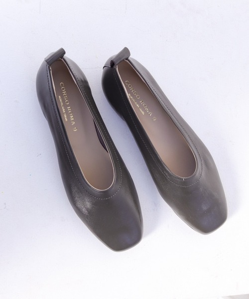 CORSO ROMA，9 / plane flat shoes(プレーンフラットシューズ Art.SIRIA500)（バレエシューズ ...