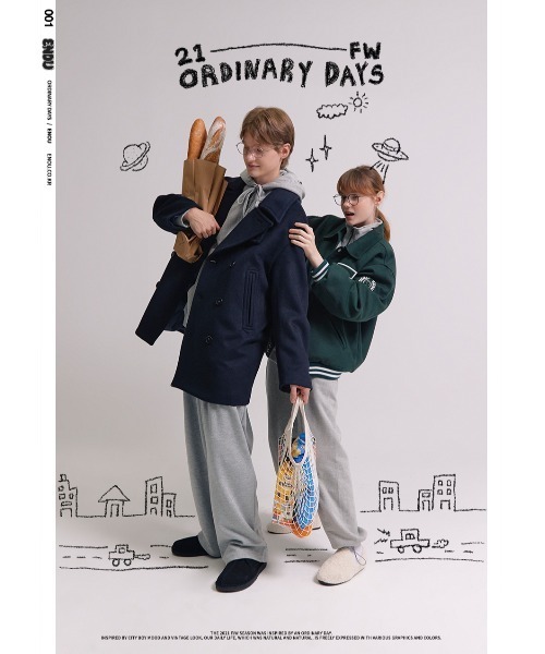 ENOU（エノウ）の「【ENOU】OVERSIZED PEA COAT / エノウ オーバーサイズ ピーコート（ピーコート）」 - WEAR