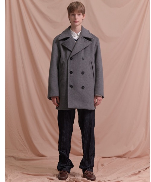 ENOU（エノウ）の「【ENOU】OVERSIZED PEA COAT / エノウ オーバーサイズ ピーコート（ピーコート）」 - WEAR