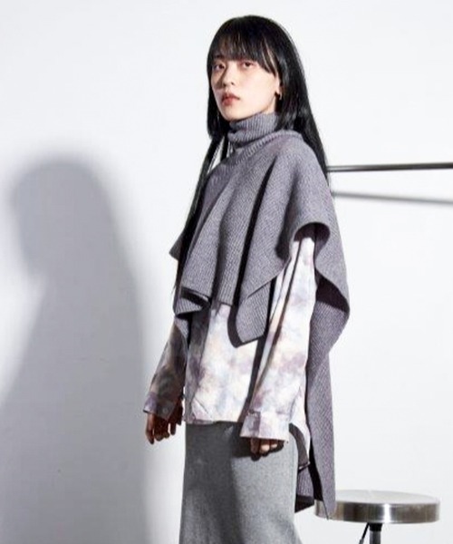 Y/lim（イリム）の「Y/lim ネックウォーマーケープベスト（ベスト）」 - WEAR
