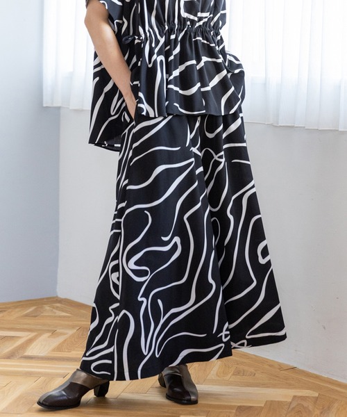 セール】プリントフレアーパンツ（その他パンツ）｜OSMOSIS