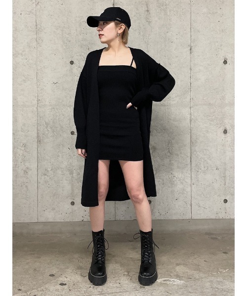 ENVYM（アンビー）の「カラーニットタイトキャミOP（ワンピース）」 - WEAR