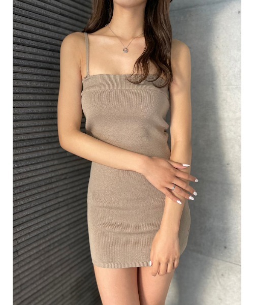 ENVYM（アンビー）の「カラーニットタイトキャミOP（ワンピース）」 - WEAR