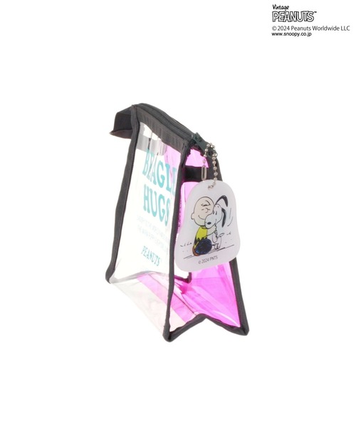 PEANUTS（ピーナッツ）の「[アクリルチャーム付き]【SNOOPY】TYPOクリアポーチ（ポーチ）」 - WEAR