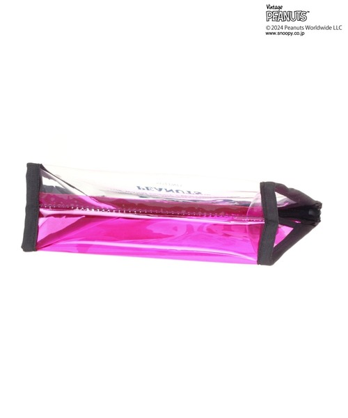 PEANUTS（ピーナッツ）の「[アクリルチャーム付き]【SNOOPY】TYPOクリアポーチ（ポーチ）」 - WEAR