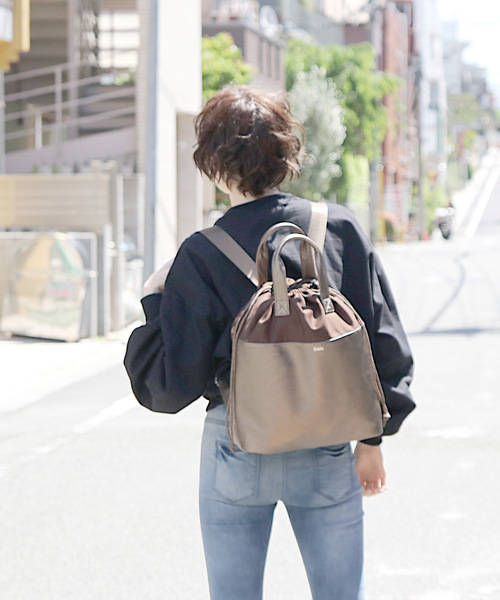Sinfu（シンフ）の「【Sinfu/シンフ】fakeleather 2way tote/フェイクレザー2ウェイトート&リュック（ショルダー ...