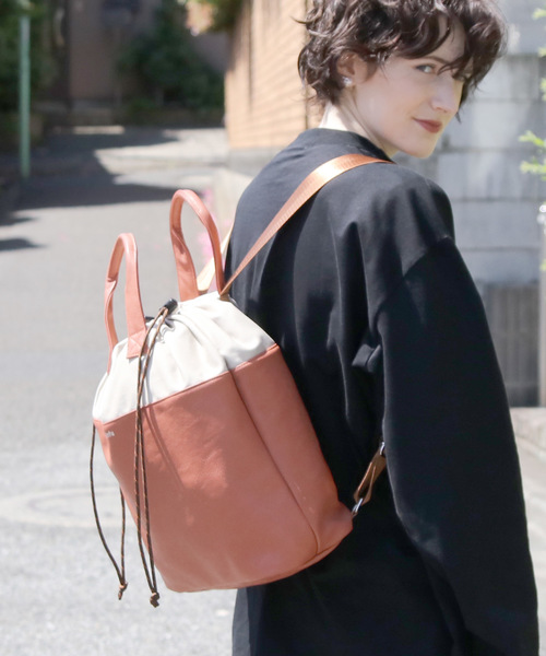 Sinfu（シンフ）の「【Sinfu/シンフ】fakeleather 2way tote/フェイクレザー2ウェイトート&リュック（ショルダー ...