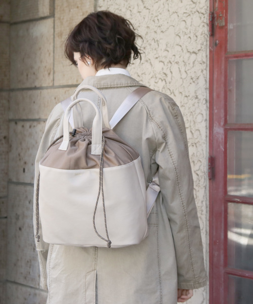 Sinfu（シンフ）の「【Sinfu/シンフ】fakeleather 2way tote/フェイクレザー2ウェイトート&リュック（ショルダー ...