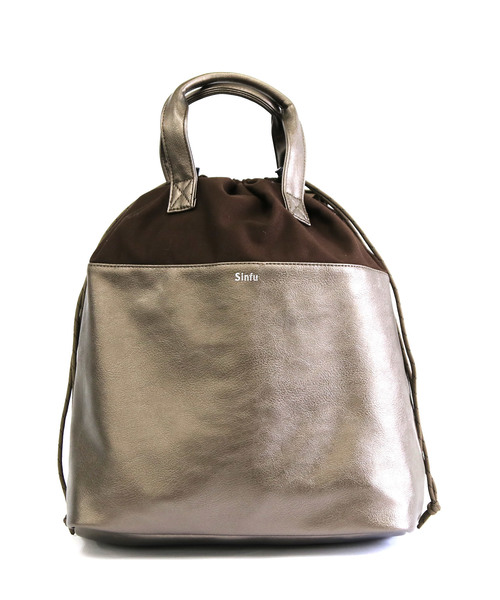 Sinfu（シンフ）の「【Sinfu/シンフ】fakeleather 2way tote/フェイクレザー2ウェイトート&リュック（ショルダー ...