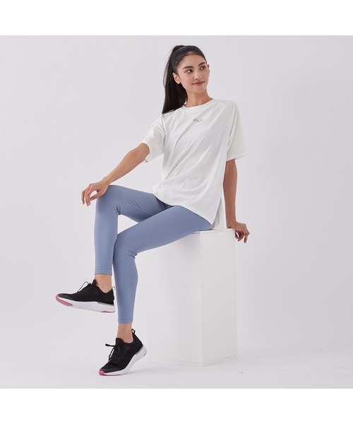 FILA（フィラ）の「FILA/フィラ 水陸両用 半袖 ブランド ロゴ ストレッチ 吸水速乾 UVカット 軽量 ラッシュガード クルーネック Tシャツ（Tシャツ/カットソー）」 - WEAR