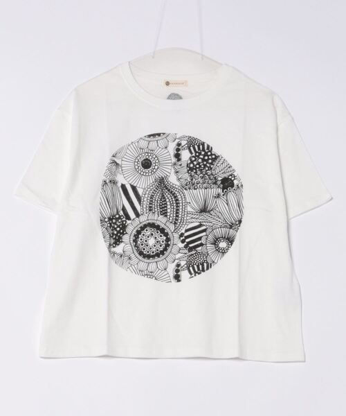 (BD)【BARNDOOR】ボタニカル & ドット プリント Tシャツ（Tシャツ/カットソー）｜BARNDOOR（バーンドア）のファッション ...