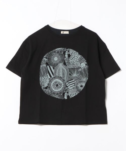 BARNDOOR（バーンドア）の「(BD)【BARNDOOR】ボタニカル & ドット プリント Tシャツ（Tシャツ/カットソー）」 - WEAR