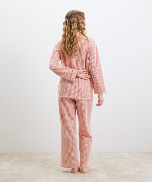 綿混】丸襟ぽこぽこNew Yearパジャマ（ルームウェア/パジャマ）｜une