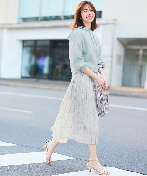 any SiS（エニィスィス）の「【2SET】パーカー×マーブルプリントスカート セットアップ（セットアップ）」 - WEAR