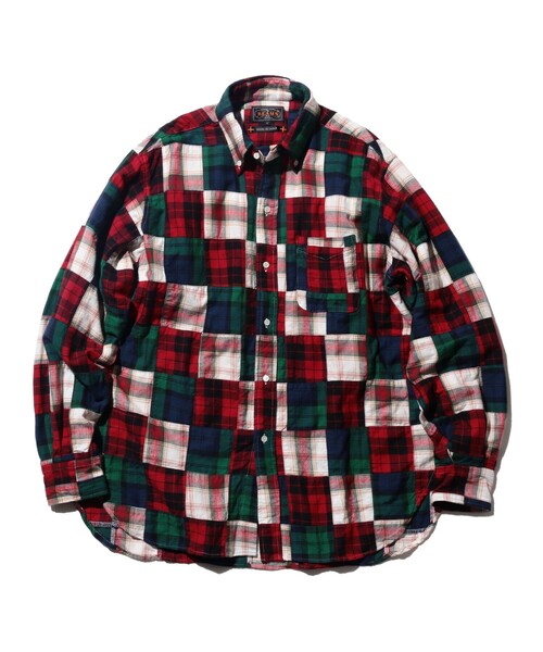 B.D. Classic-fit Indian flannel Patchwork（シャツ/ブラウス）｜BEAMS PLUS（ビームスプラス ...