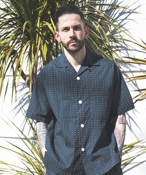 MR.OLIVE（ミスターオリーブ）の「FINE PATTERN COTTON / OPEN COLLAR SHIRT（シャツ/ブラウス ...