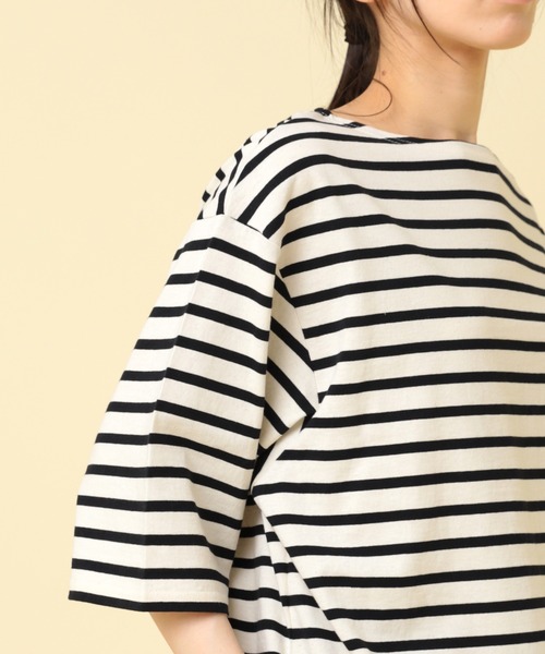 RNA-N（アールエヌエーエヌ）の「M2431 コットンボーダーバスクT（Tシャツ/カットソー）」 - WEAR