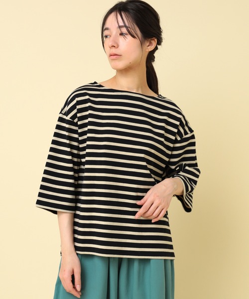 RNA-N（アールエヌエーエヌ）の「M2431 コットンボーダーバスクT（Tシャツ/カットソー）」 - WEAR