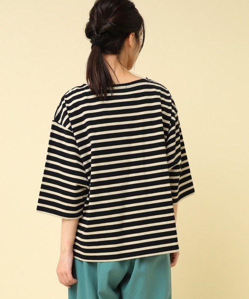 RNA-N（アールエヌエーエヌ）の「M2431 コットンボーダーバスクT（Tシャツ/カットソー）」 - WEAR