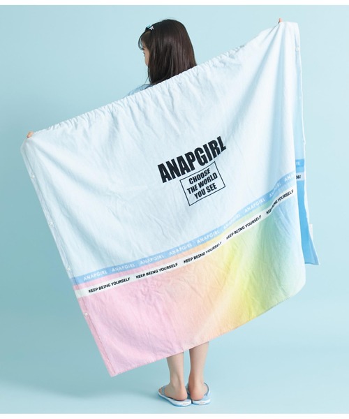 ANAP GiRL（アナップガール）の「ライン入ラップタオル100cm（スイムグッズ）」 - WEAR