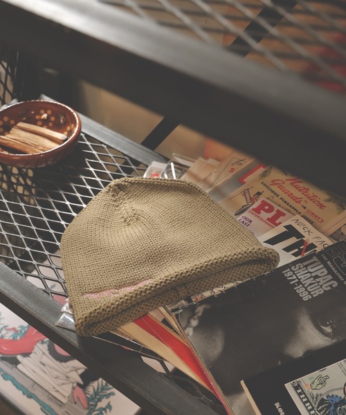 【セール】ROOP TOKYO × SHUNSUKE / Kia Vella オリジナルデザイン ビーニー ニット帽 刺繍入り（ニットキャップ ...