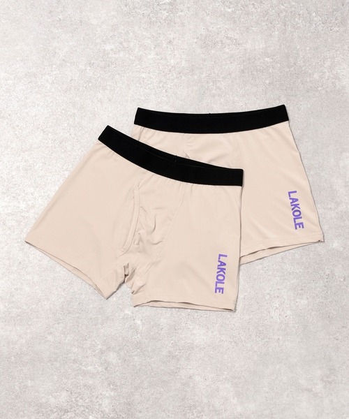 【2枚セット】サイドロゴボクサーパンツ2 / 133521（ボクサーパンツ）｜LAKOLE（ラコレ）のファッション通販 - ZOZOTOWN