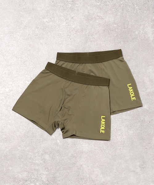 LAKOLE（ラコレ）の「【2枚セット】サイドロゴボクサーパンツ2 / 133521（ボクサーパンツ）」 - WEAR