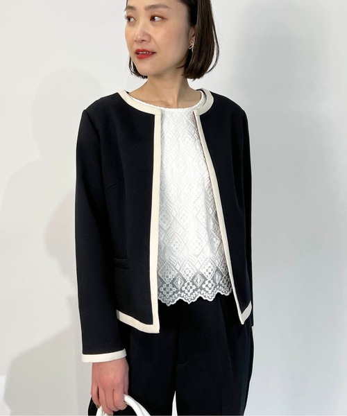 PICCIN（ピッチン）の「【HAND WASHABLE】レースレイヤードジョーゼットブラウス（シャツ/ブラウス）」 - WEAR