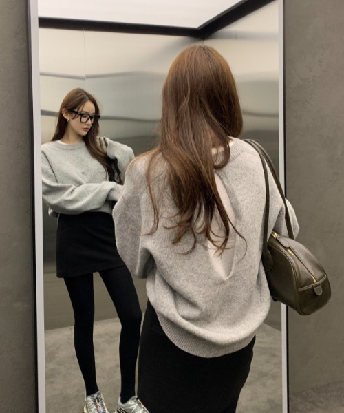 GEMEDA（ジェメダ）の「バックカットニット（ニット/セーター）」 - WEAR