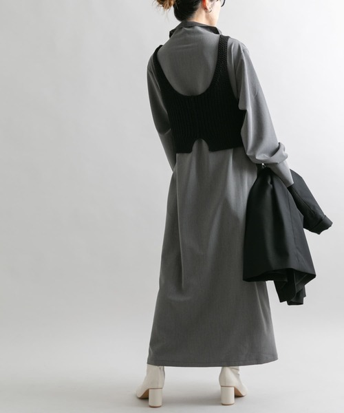 KBF（ケイビーエフ）の「ニットビスチェSETワンピース（ワンピース）」 - WEAR