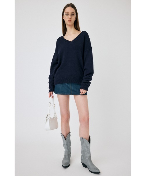 MOUSSY（マウジー）の「V NECK セーター（ニット/セーター）」 - WEAR