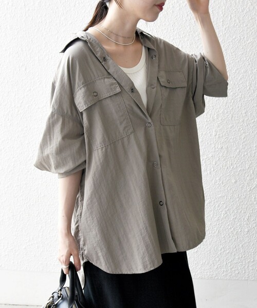 SHIPS any:〈多機能/洗濯機可能〉ナイロン タスラン ポケット ビッグ