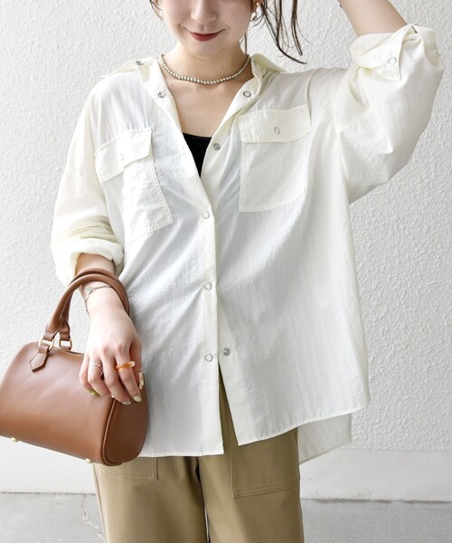 セール】SHIPS any:〈多機能/洗濯機可能〉ナイロン タスラン ポケット