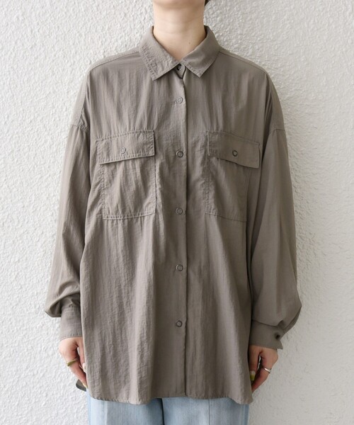 SHIPS any:〈多機能/洗濯機可能〉ナイロン タスラン ポケット ビッグ