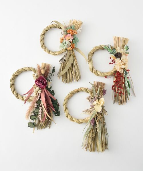 I.D.E.A international（イデアインターナショナル）の「Dry Flower Shimenawa Ring M 2020 ...